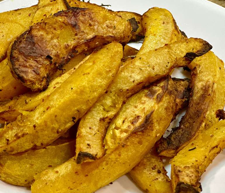 Crispy Air Fryer Acorn Squash Wedges with Herbs - Recipes - Laki Maikaʻi