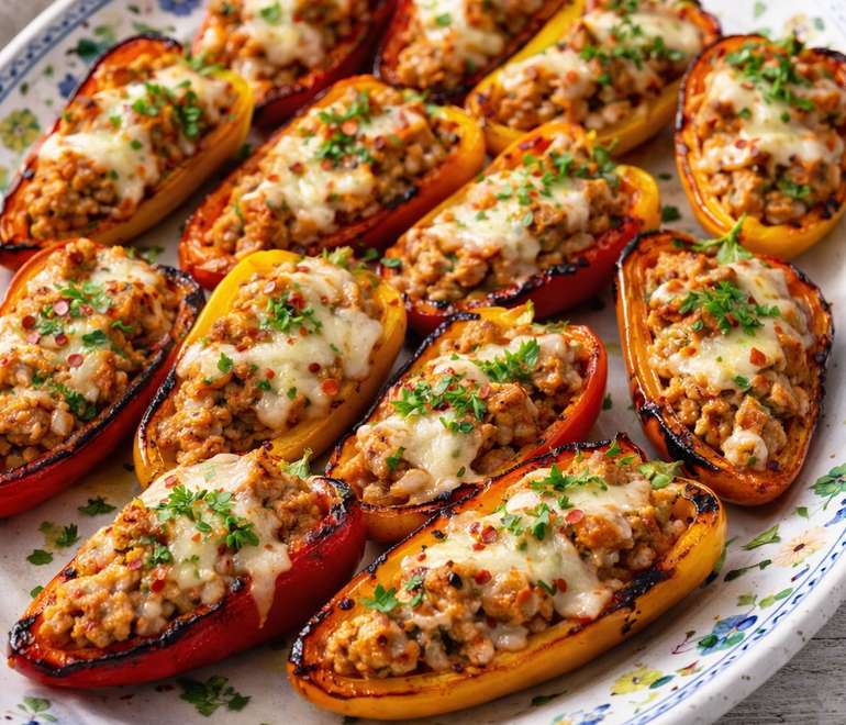 Mini pimientos rellenos - Recetas - Laki Maikaʻi